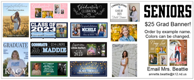 Senior Banners | Griggs County Central School District